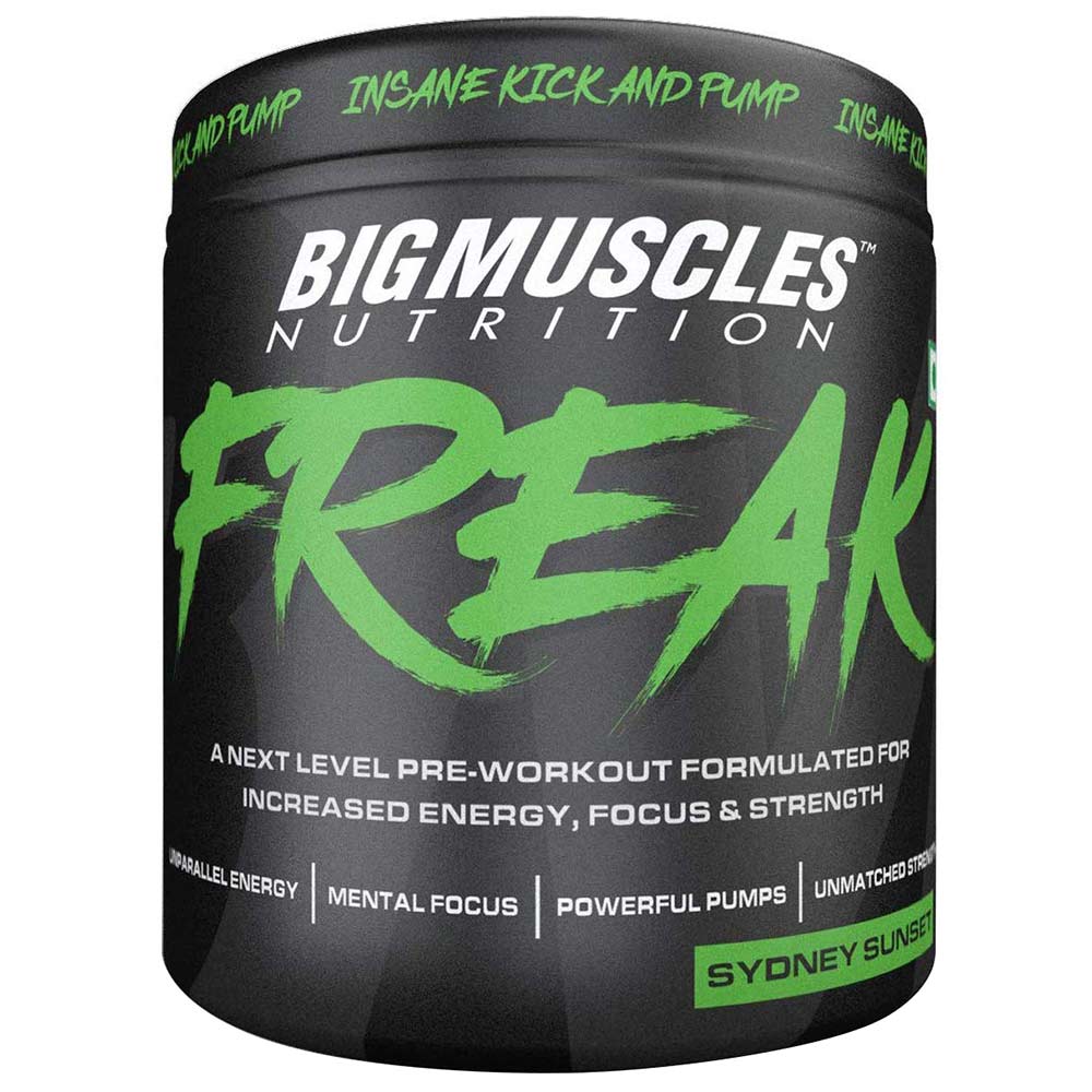 Big Muscles Freak Pre Workout, 0.4 lb Sydney Sunset at Best Price in ...