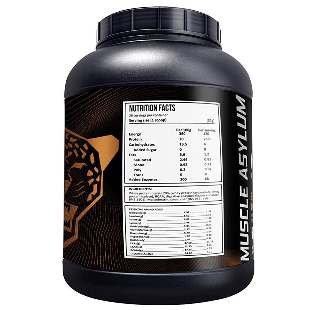 Muscle Asylum Muscle Whey Protein Powder, 2.2 lb Salted Caramel online ...