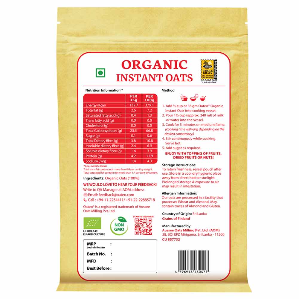 Organic Instant Oats at Best Price in India | https://www.healthkart.com/