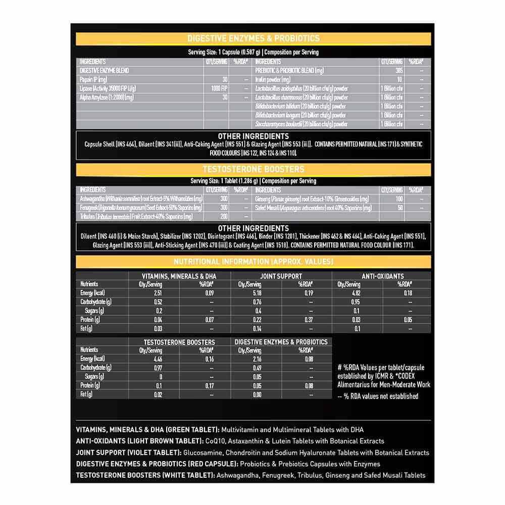 MuscleBlaze MB Vite Gold OP, 125 tablet(s) Unflavoured at Best Price in ...