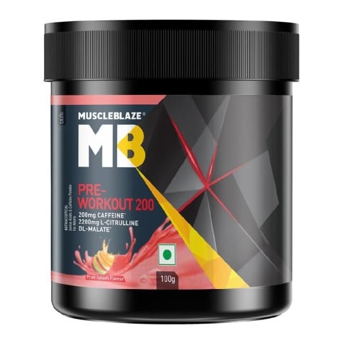 MuscleBlaze Pre Workout 200, 0.22 lb Fruit Splash