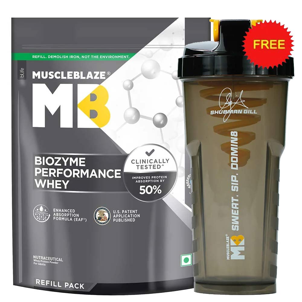 MuscleBlaze Biozyme Performance Whey Protein 4.4 lb Rich Chocolate