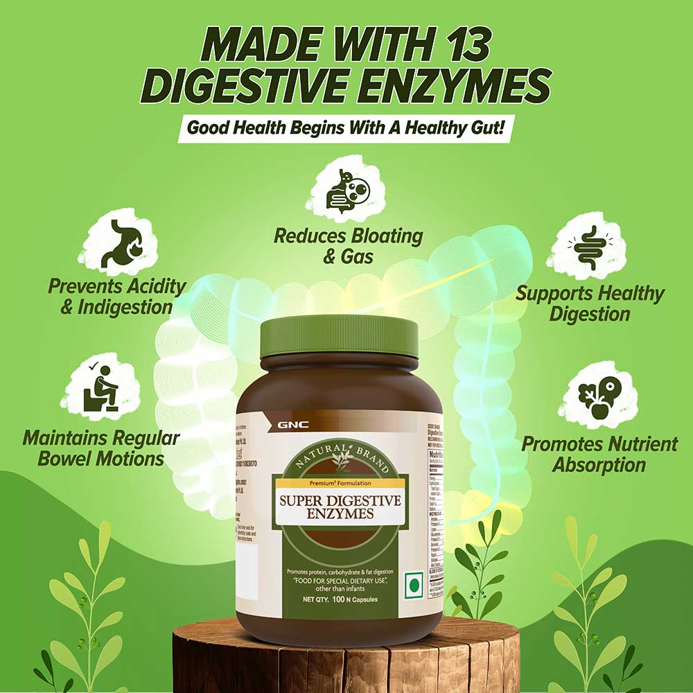 GNC Super Digestive Enzyme Cap 1x100 online in India @ Best Prices