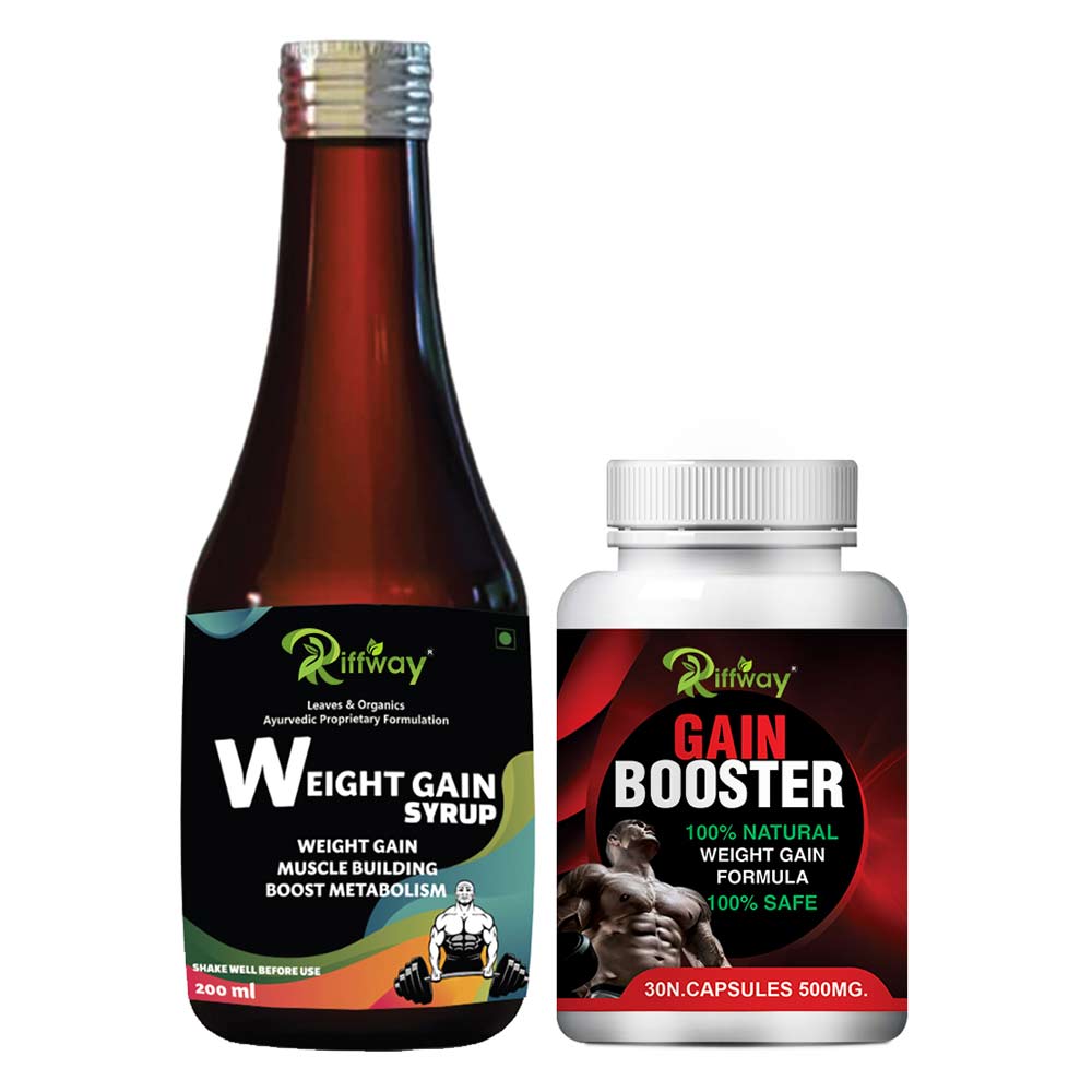 Weight Gain Syrup 200 ml & Gain Booster 30 Capsules Combo at Best Price ...