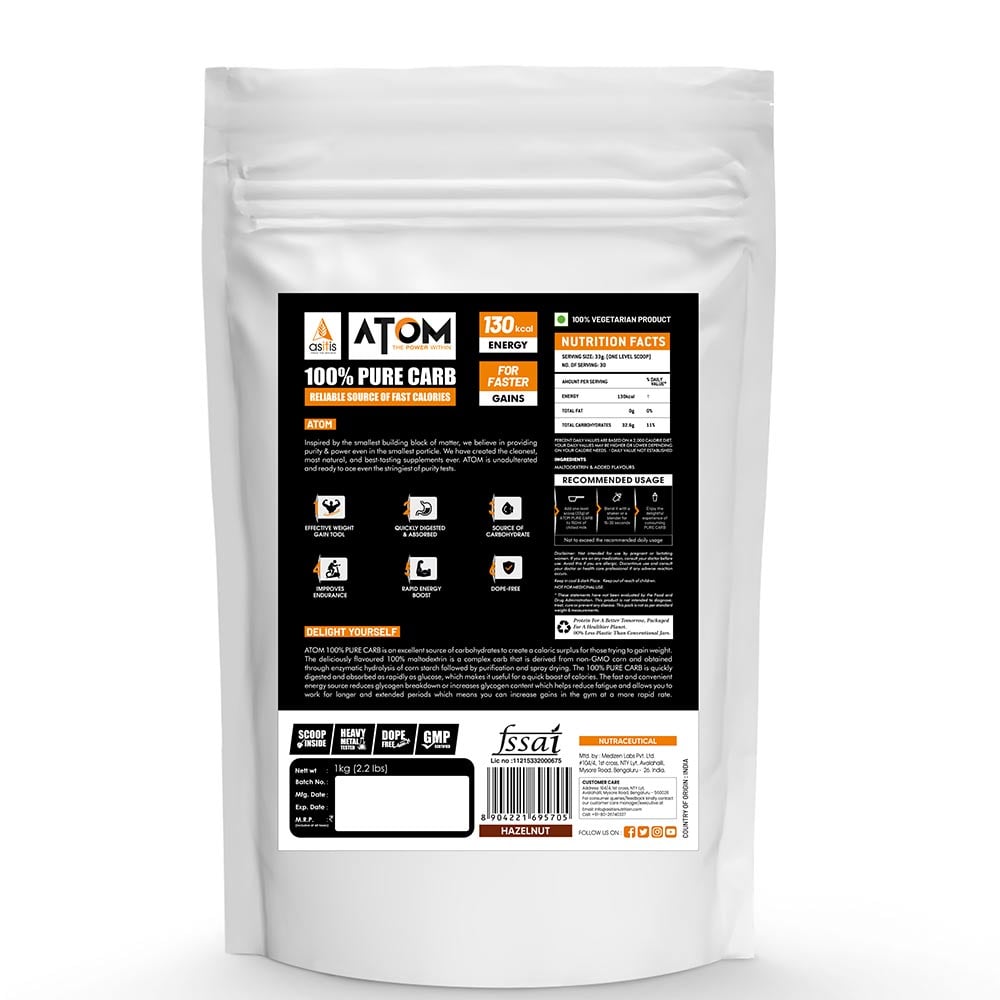 ATOM 100% Pure Carb at Best Price in India | Healthkart.com