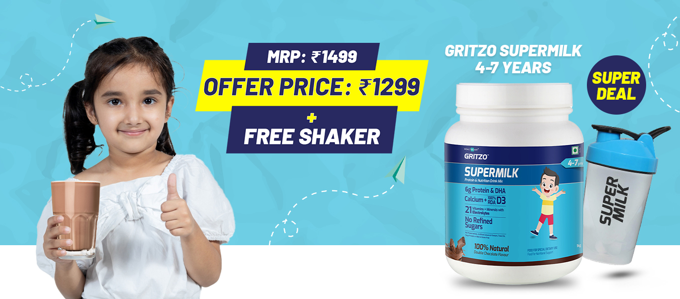 Personalized Nutrition & SuperMilk Protein Drinks for Kids: Gritzo