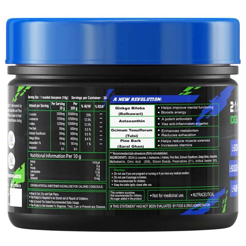 Vedic Evolution BCAA, 0.66 lb 30 Servings Mix Berry Blast at Best Price ...