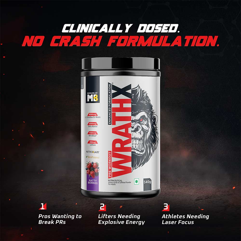 Pre Workout WrathX 540 g • Natty Berries