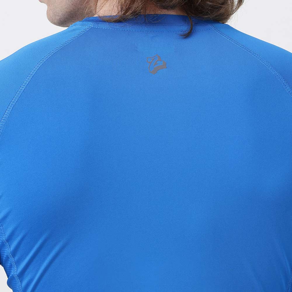 Compression Muscle Tee Full Sleeve Superman Blue • Medium